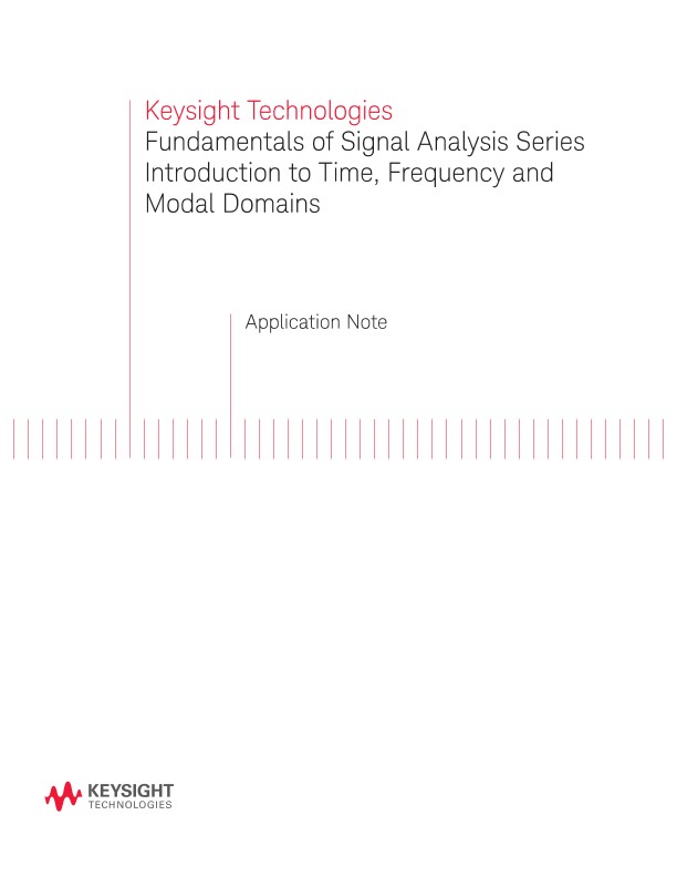 Fundamentals of Signal Analysis Series Introduction to Time, Frequency and Modal Domains PDF ...